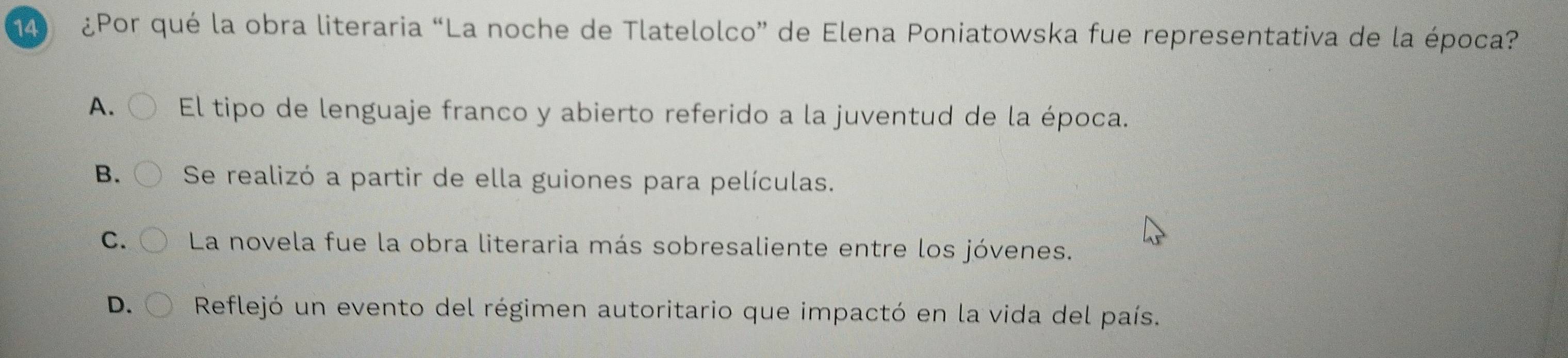 Resuelto:¿Por qué la obra literaria “La noche de Tlatelolco” de Elena ...