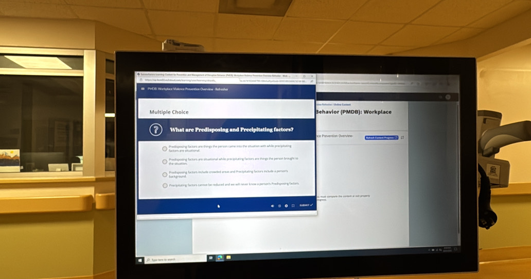 Solved: Multiple Choice Behavior (PMDB): Workplace What are ...