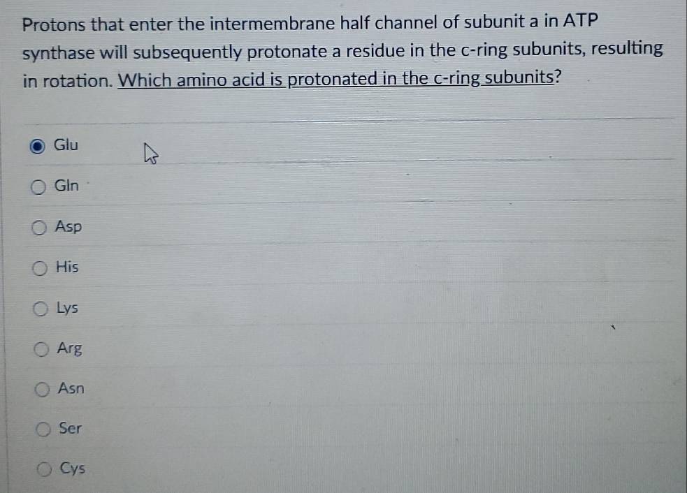 Solved: Protons that enter the intermembrane half channel of subunit a ...