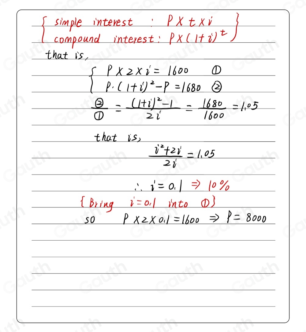 Solved: The simple interest of a certain sum of money for 2 years is Rs ...