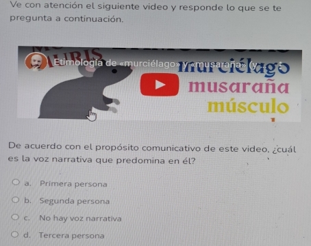 Resuelto:Ve con atención el siguiente video y responde lo que se te ...
