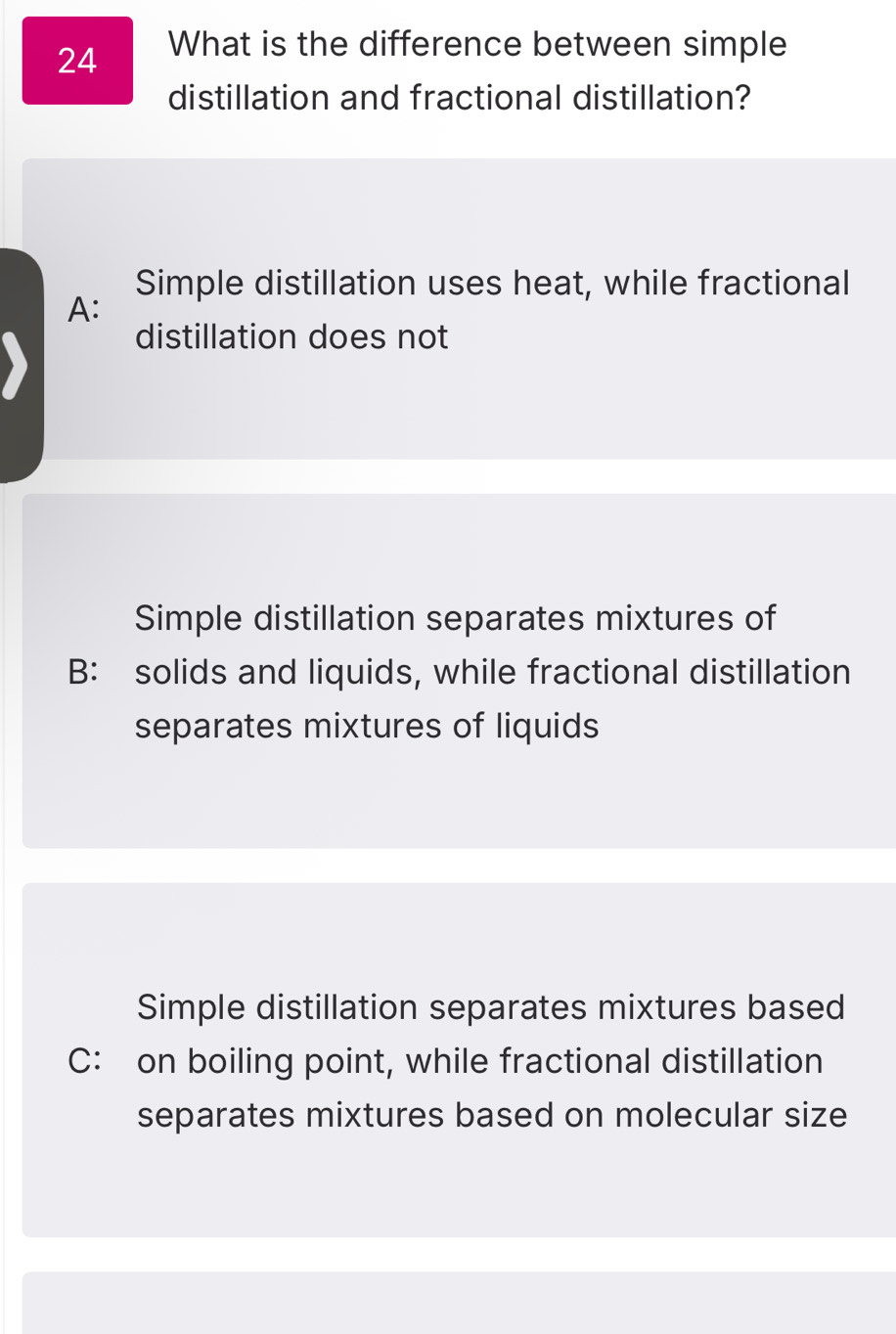 Solved: What is the difference between simple distillation and ...