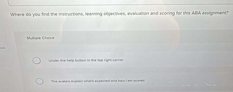Solved: Where do you find the instructions, learning objectives ...