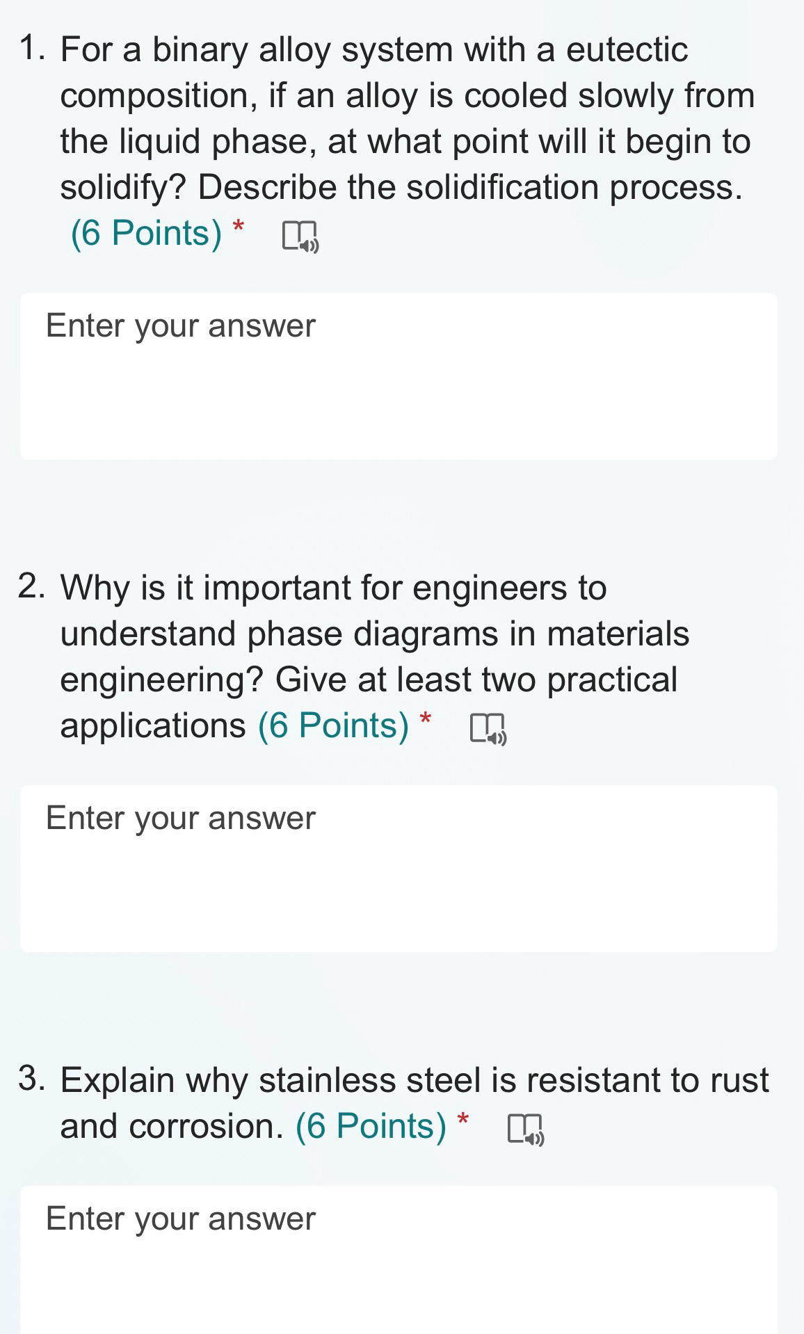 Selesai:For a binary alloy system with a eutectic composition, if an alloy is cooled slowly from