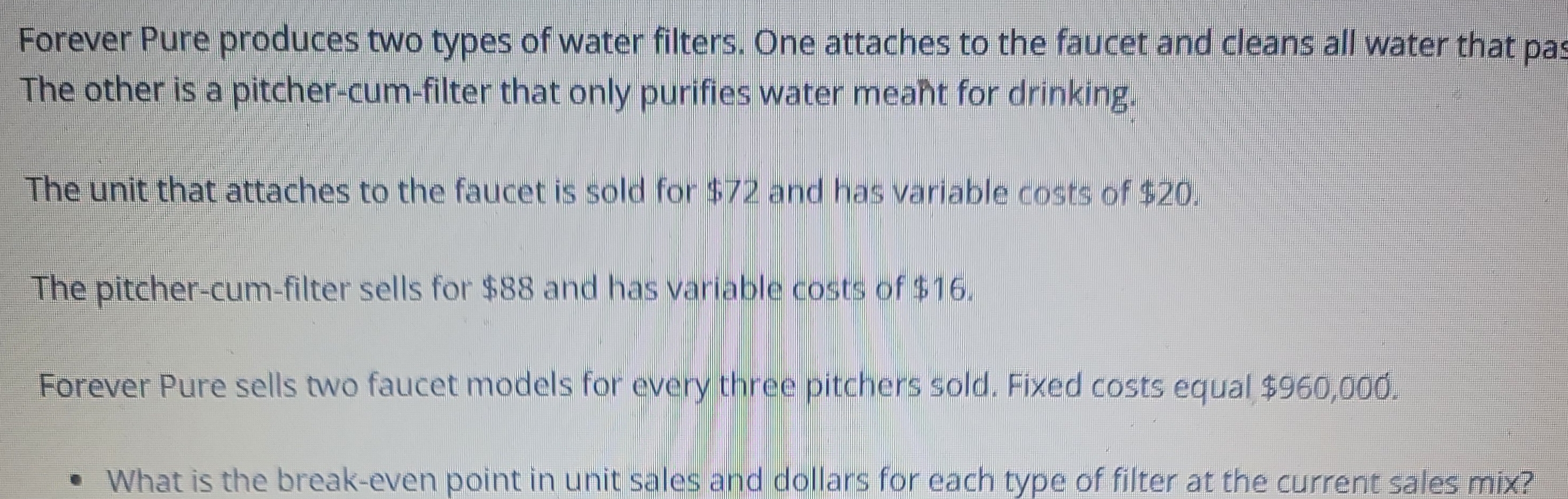 Forever Pure produces two types of water filters. One attaches to the ...