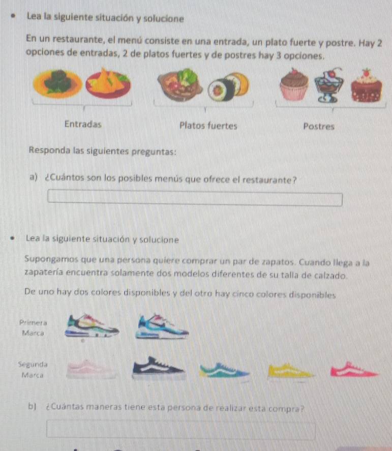Resuelto:Lea la siguiente situación y solucione En un restaurante, el ...