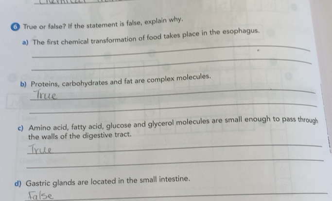 Solved: True or false? If the statement is false, explain why. _ a) The ...