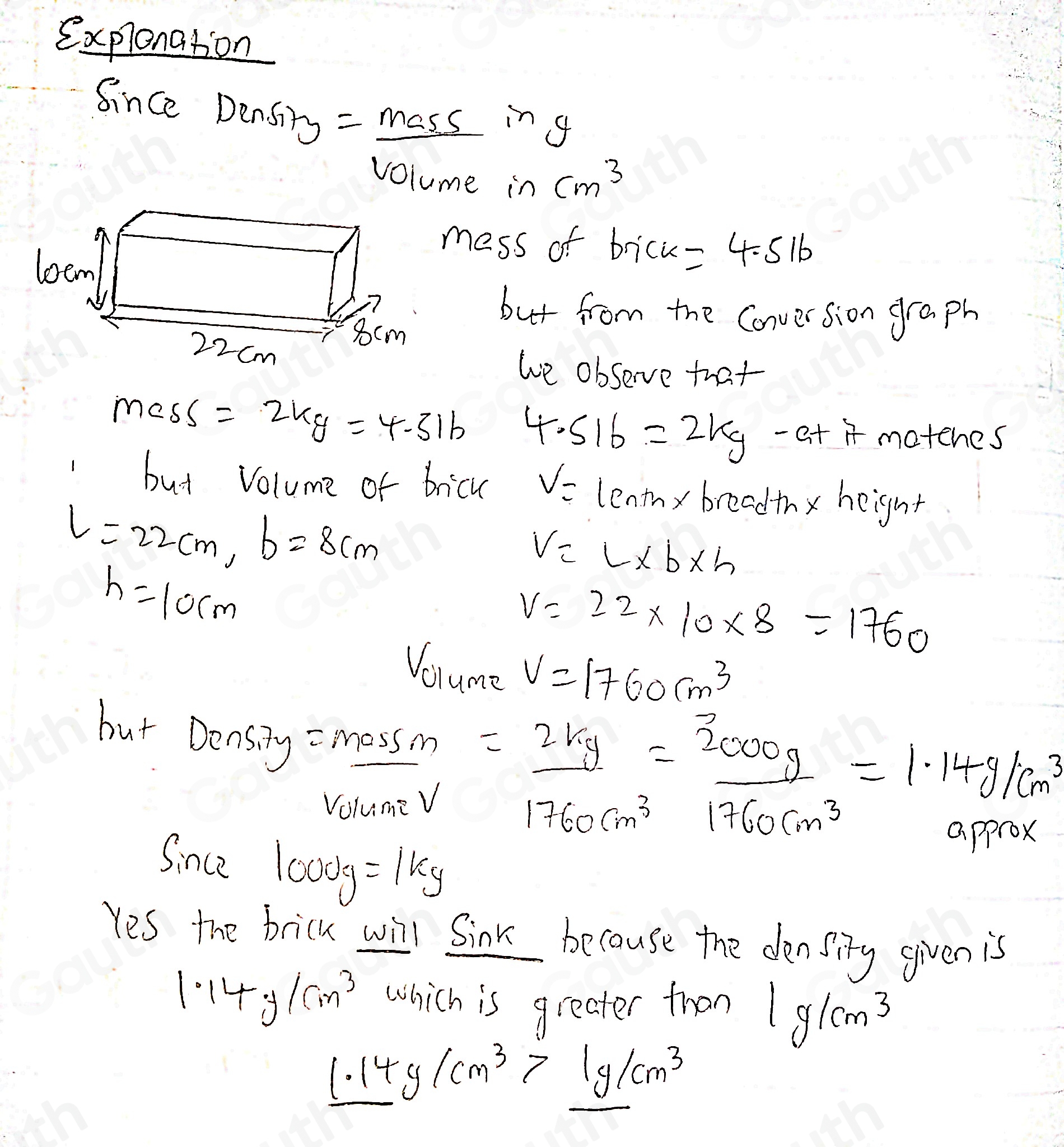 Solved: A company wants to make swimming pool bricks for diving ...