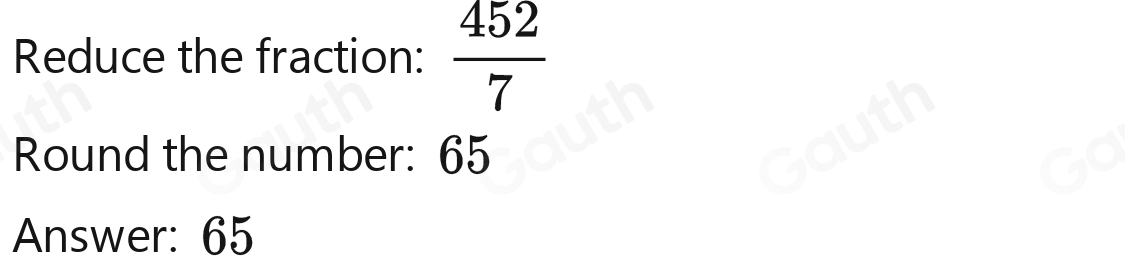 Solved: 1356/ 21= Round to He neares number whole [Math]