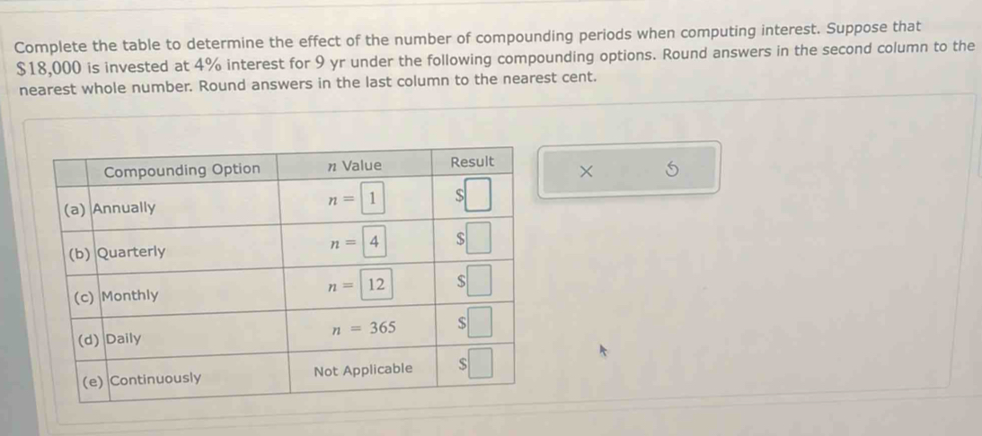 Solved: Complete the table to determine the effect of the number of ...