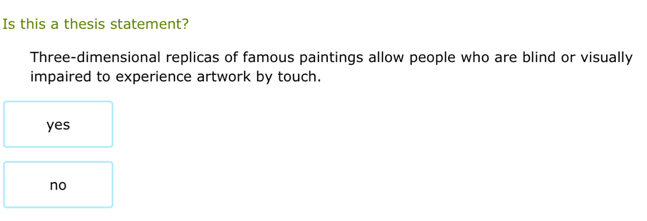 Resuelto:Is this a thesis statement? Three-dimensional replicas of ...