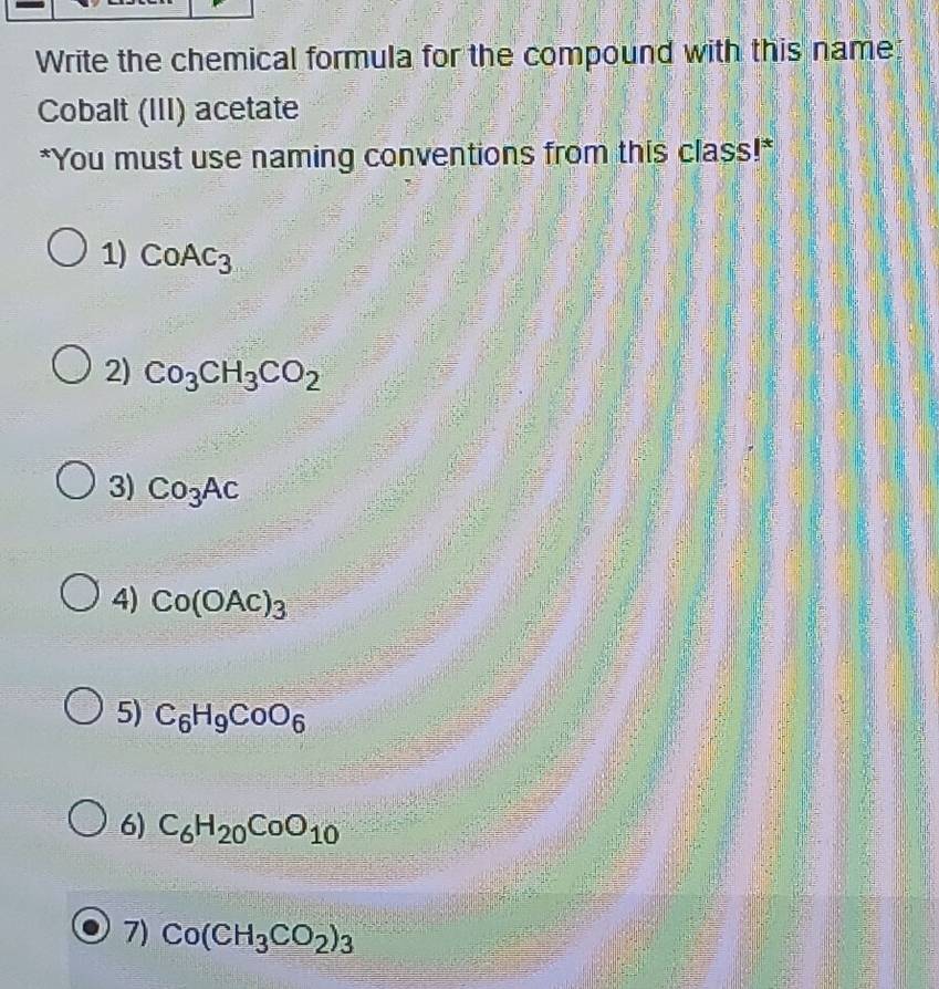Solved: Write the chemical formula for the compound with this name ...