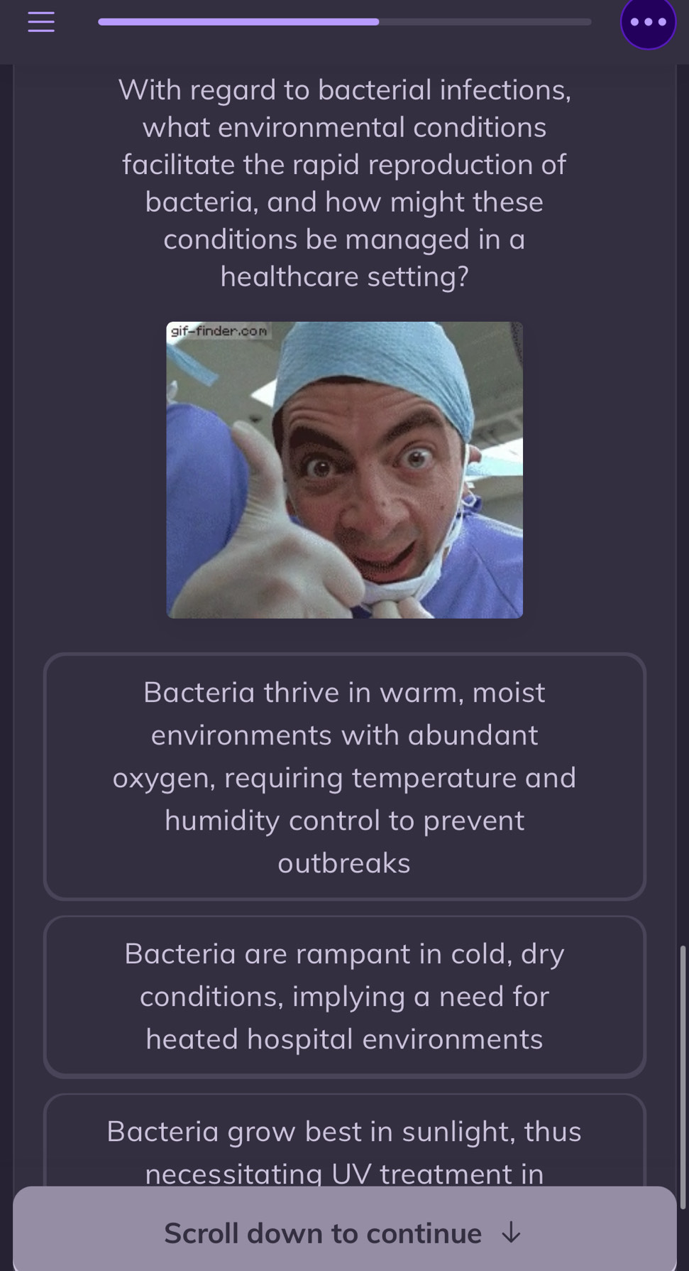 Solved: With regard to bacterial infections, what environmental ...