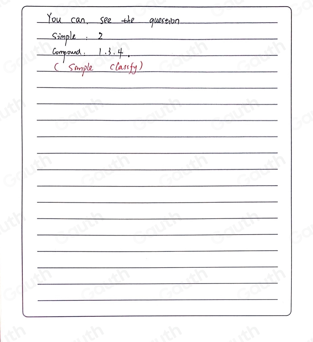 Solved: Determine the simple statements in each compound statement. 1 ...