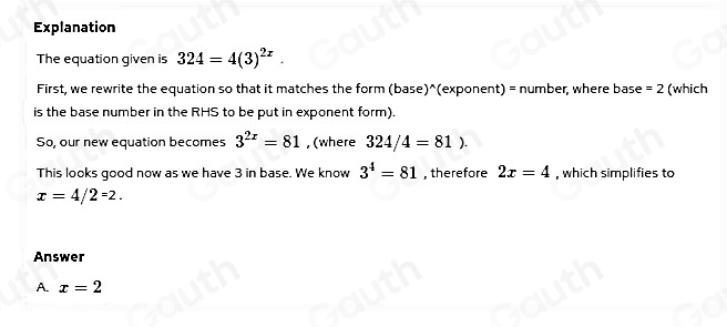 Solved: Select the correct answer. What is the solution to this ...