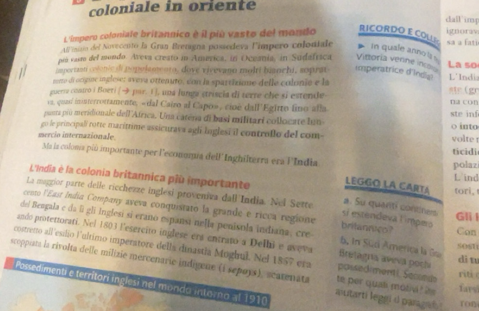Risolto:coloniale in oriente dall imp ignoraw L'impero coloniale ...