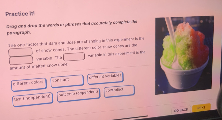 Solved: Practice It! Drag and drop the words or phrases that accurately complete the paragraph ...