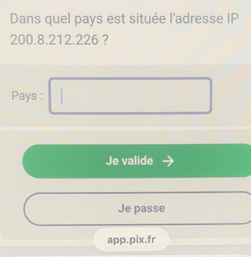Résolu :Dans quel pays est située l'adresse IP 200.8.212.226 ? Pays ...