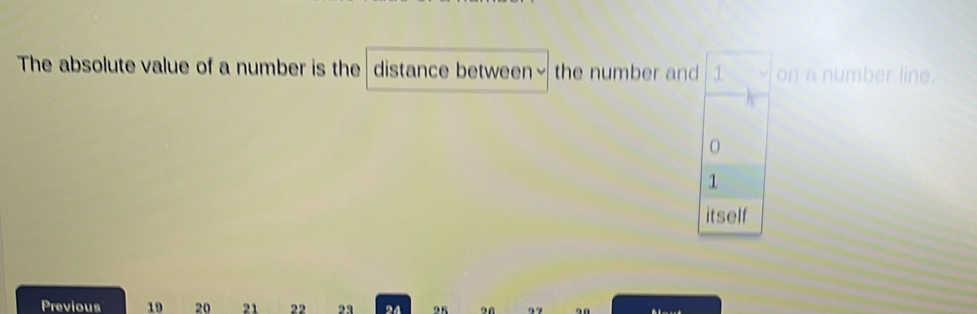 Solved: The absolute value of a number is the distance between√ the ...
