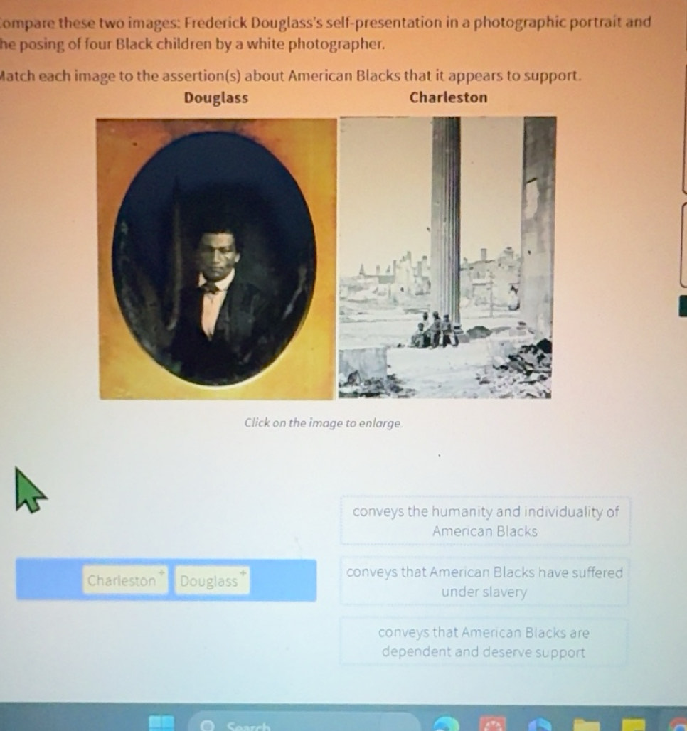 Solved: Compare these two images: Frederick Douglass's self ...