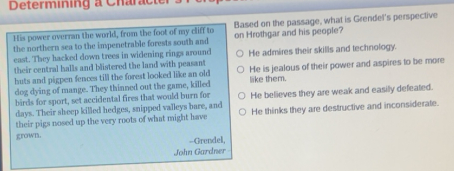 Solved: Determining a Character His power overran the world, from the ...