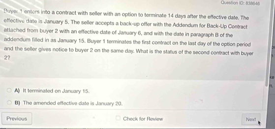 Solved: Question ID: 838646 Buyer 1 enters into a contract with seller ...