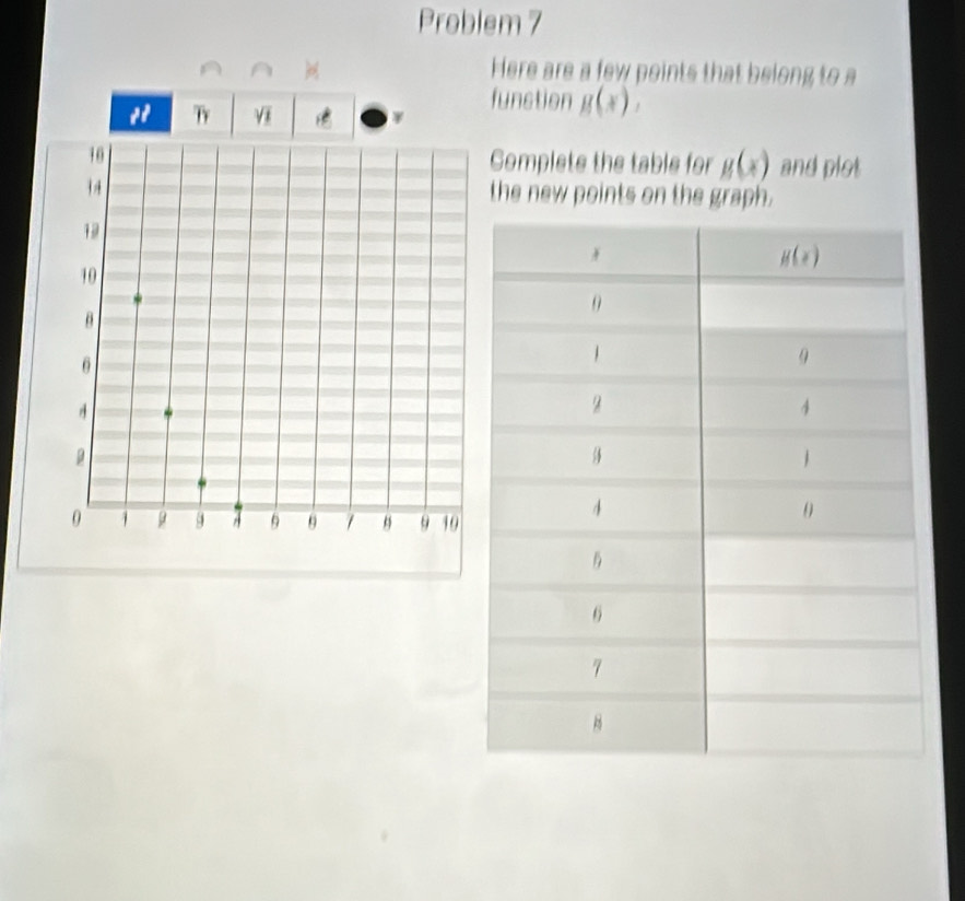 Solved: Problem 7 ∩∩ Here are a few points that belong to a 