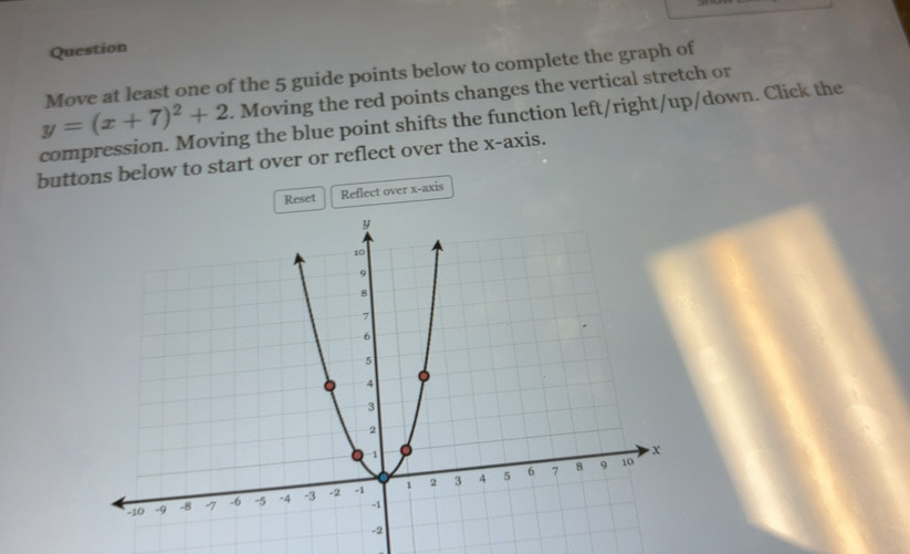 Solved: Question Move at least one of the 5 guide points below to ...