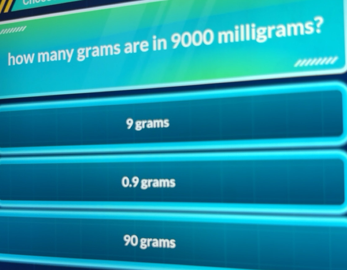Solved: '''''''' how many grams are in 9000 milligrams? '''''''' 9 ...