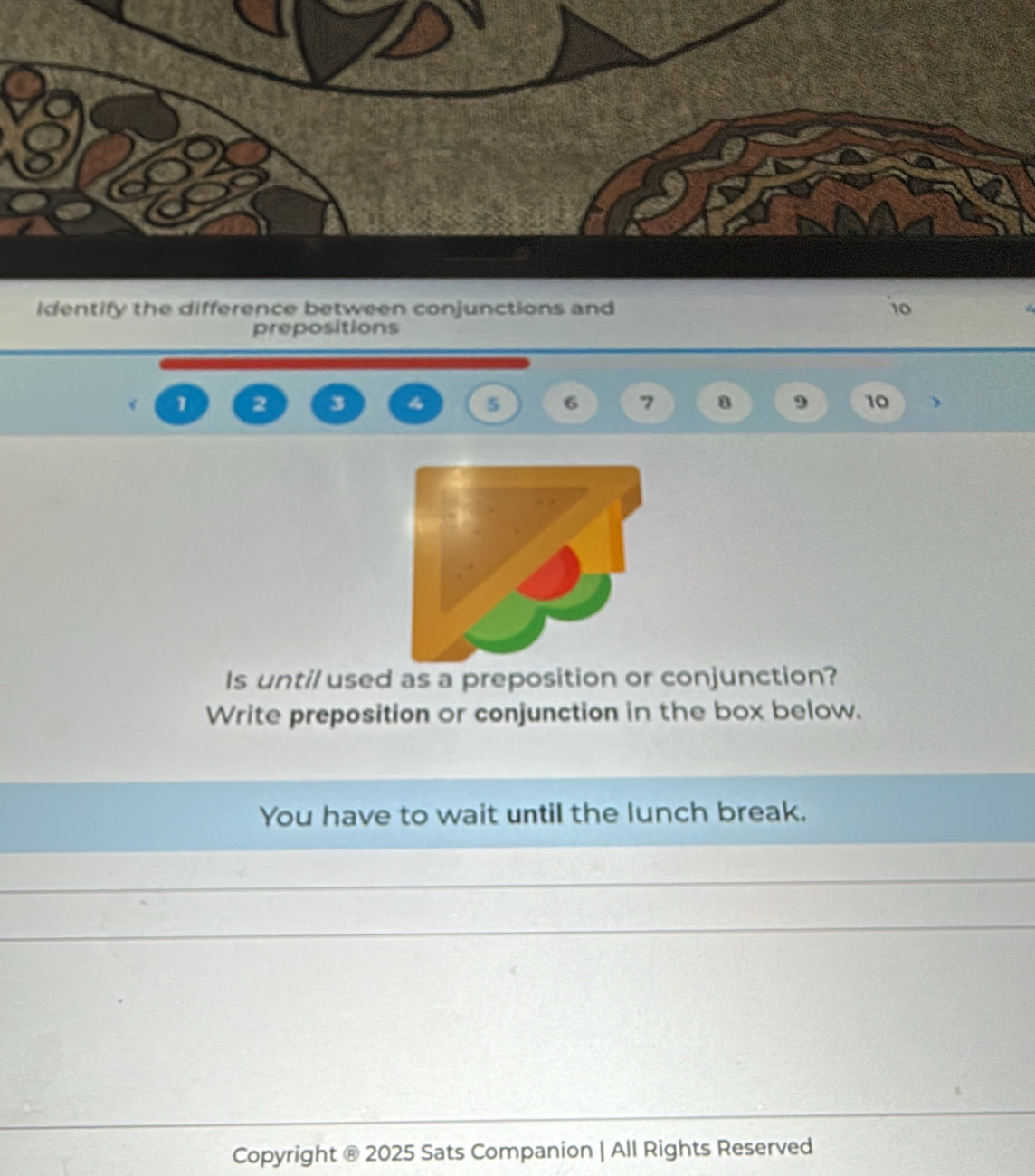 Solved: Identify the difference between conjunctions and 10 ...