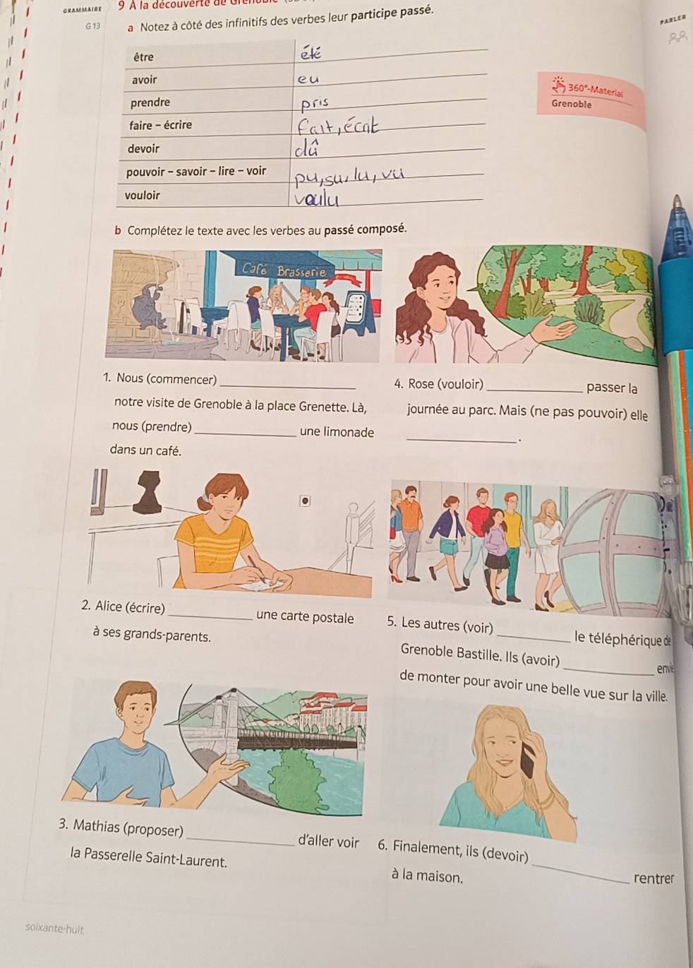 Gelöst:CRAMMAIR) 9 À la découverté de G 13 a Notez à côté des ...