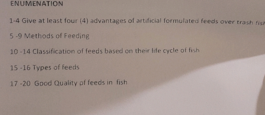 Nalutas:ENUMENATION 1-4 Give at least four (4) advantages of artificial ...