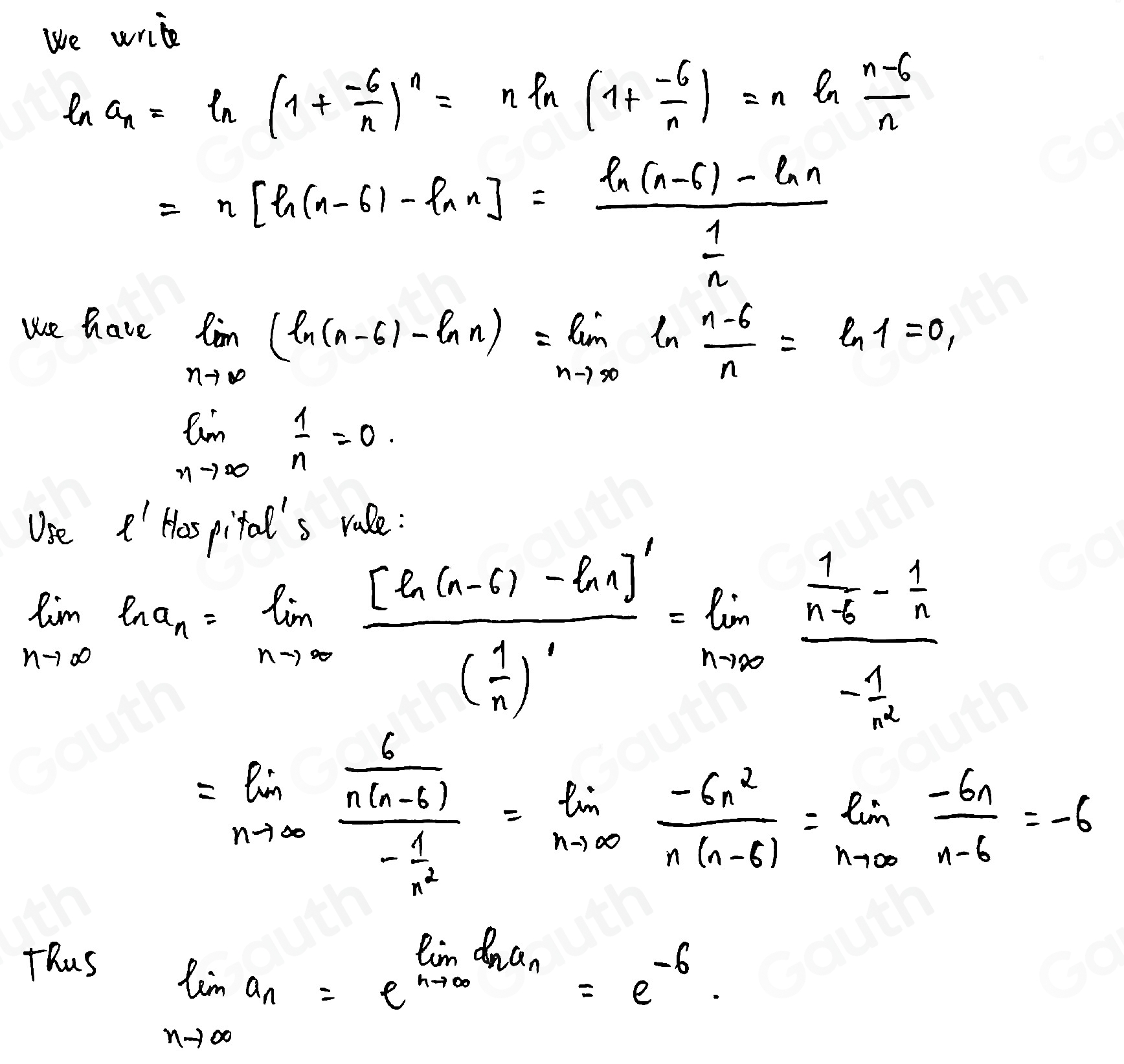 Solved: Find the limit of the sequence if it'converges; otherwise ...