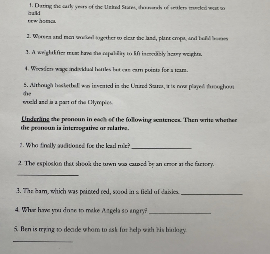 Solved: During the early years of the United States, thousands of ...