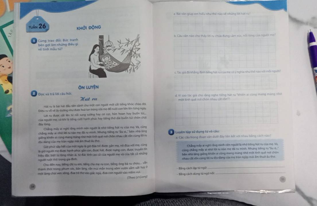 Giải quyết:Bài văn giup em hiểu như thế nào về những lớ hát ru b. Cầu ...