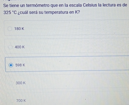 Resuelto:Se tiene un termómetro que en la escala Celsius la lectura es ...