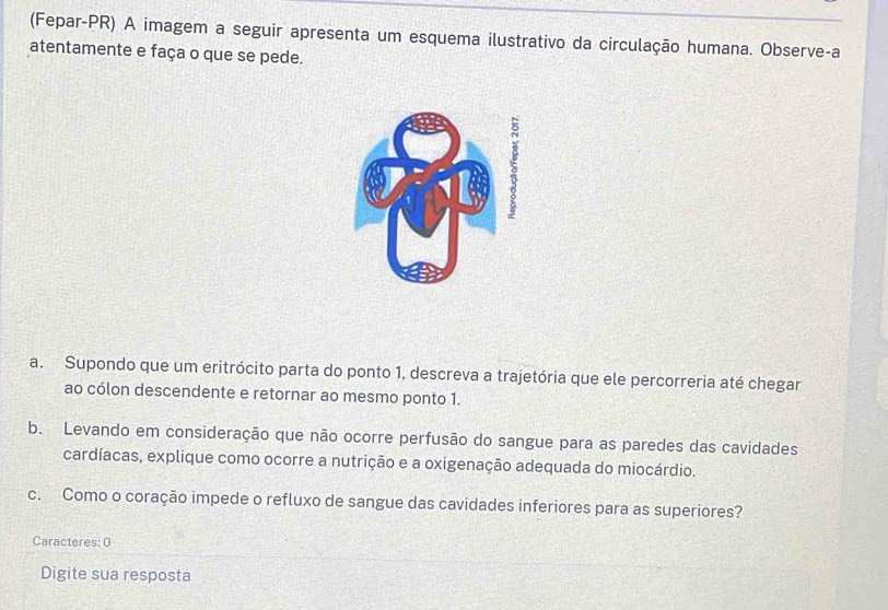 Resolvido:(Fepar-PR) A imagem a seguir apresenta um esquema ilustrativo ...