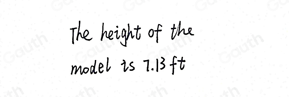 Solved: A class is building a model of a skyscraper. They used a scale ...