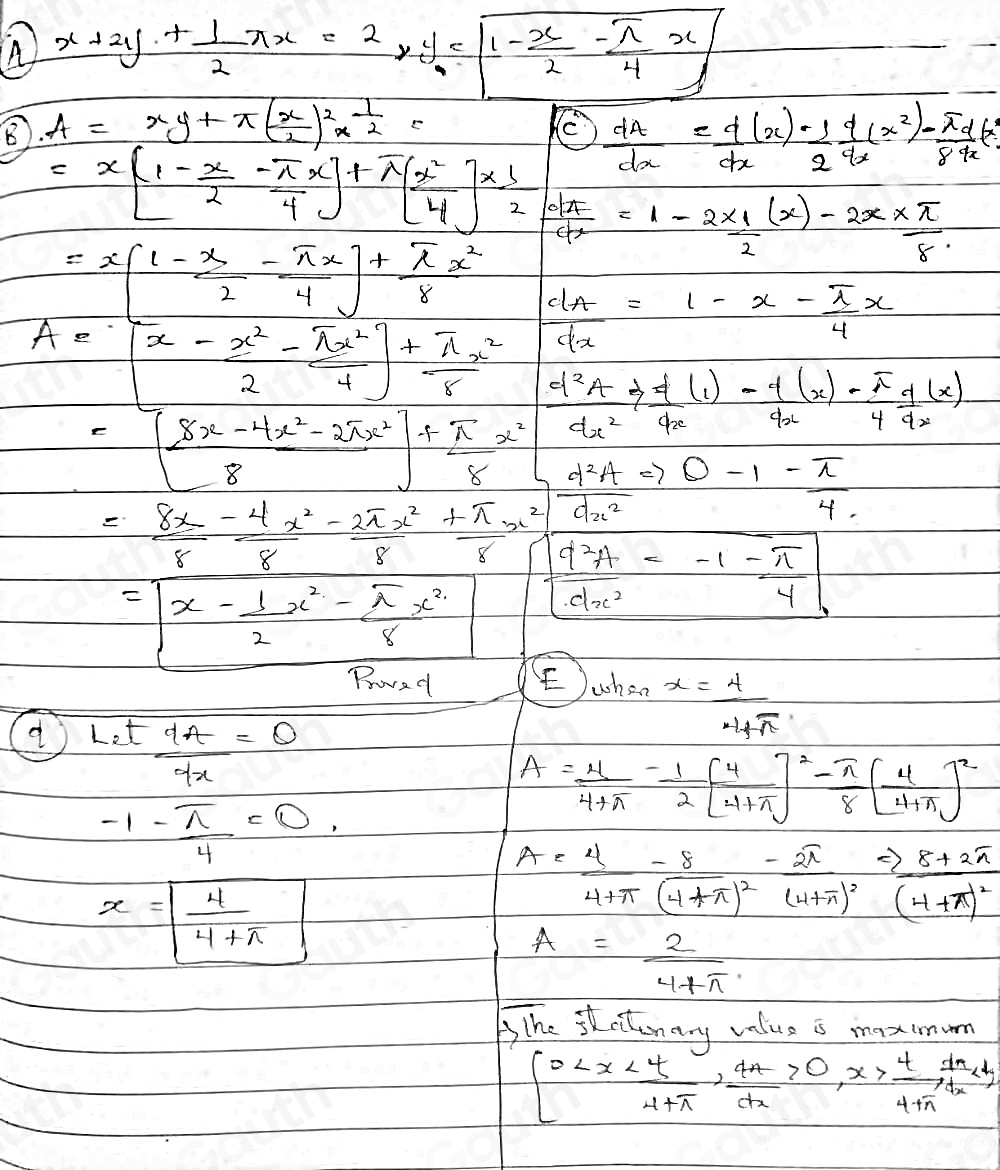 Solved: The diagram shows a piece of wire, of length 2m, is bent to ...