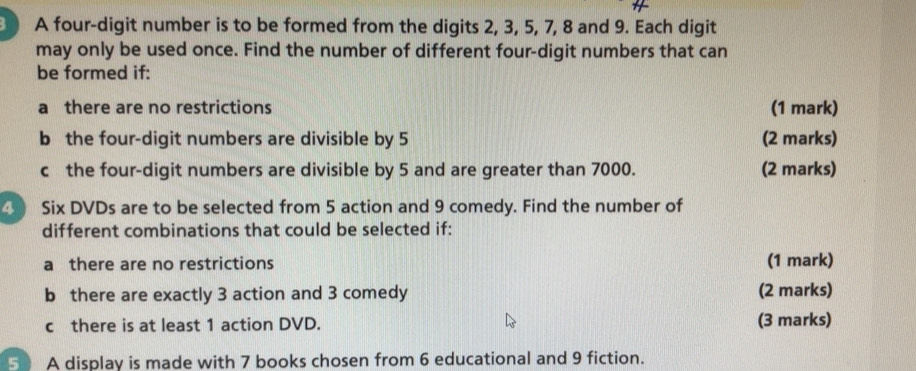 Selesai:A four-digit number is to be formed from the digits 2, 3, 5, 7 ...