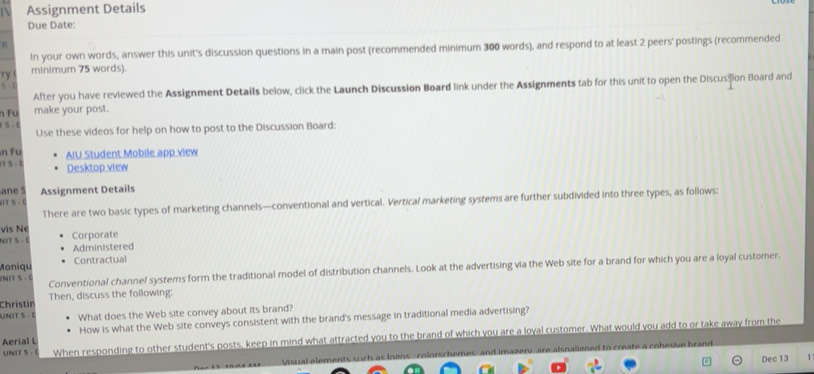 Solved: Assignment Details Due Date: In your own words, answer this ...