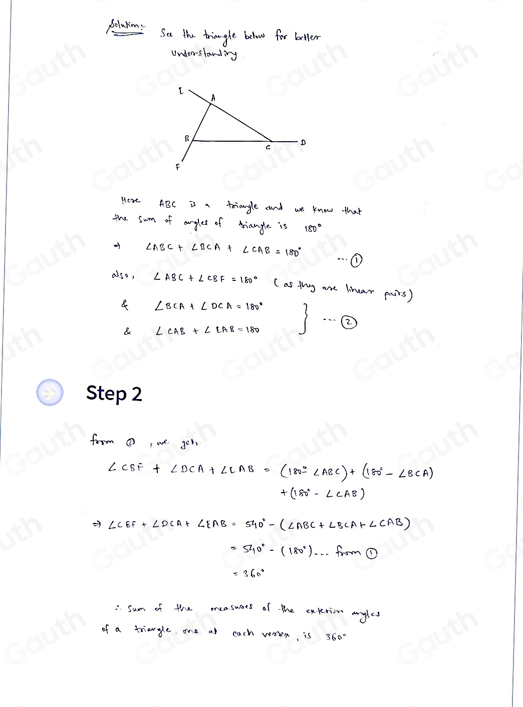 Solved: Use linear pairs to find the sum of all the angles labeled in ...