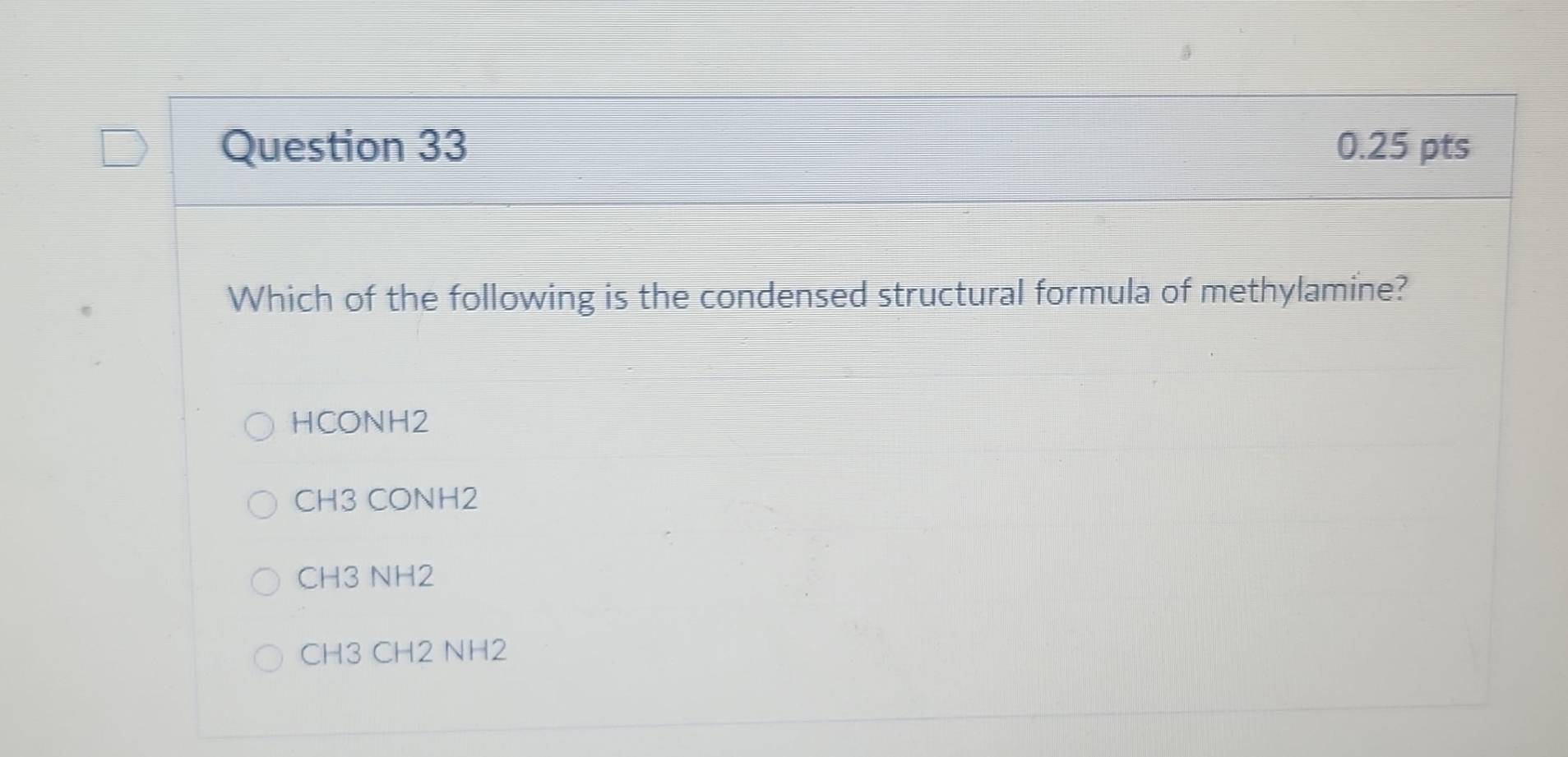 Solved: Which of the following is the condensed structural formula of ...