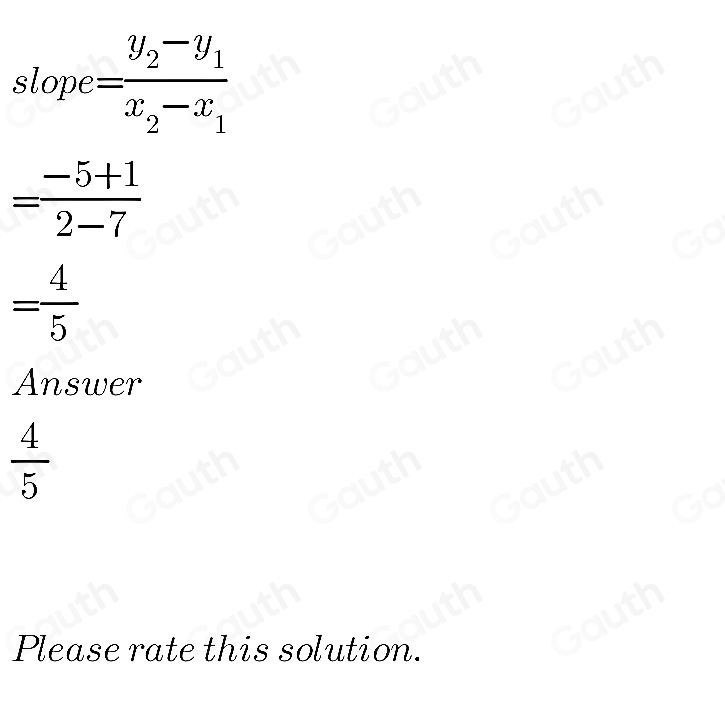 Solved: Draw a line representing the "rise" and a line representing the ...