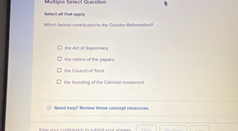 Solved: Multiple Select Question Select all that apply Which factors contributed to the Counter ...