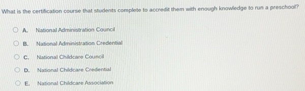 Solved: What is the certification course that students complete to ...