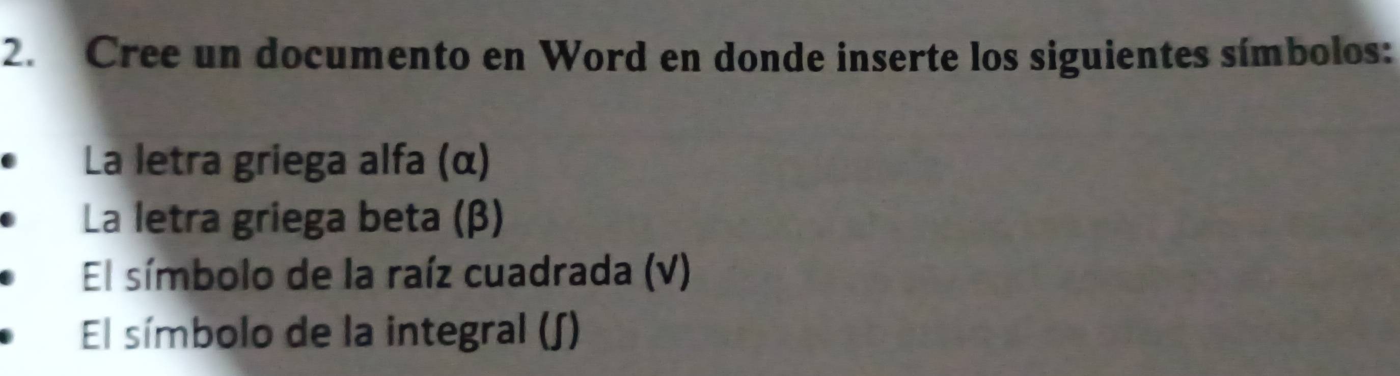 Resuelto:Cree un documento en Word en donde inserte los siguientes ...