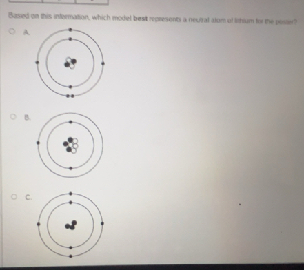 Solved: Based on this information, which model best represents a ...