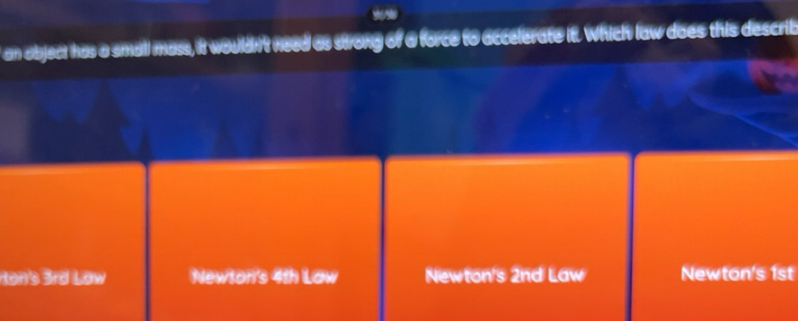 Solved: an object has a small mass, it wouldh't need as strong of a ...