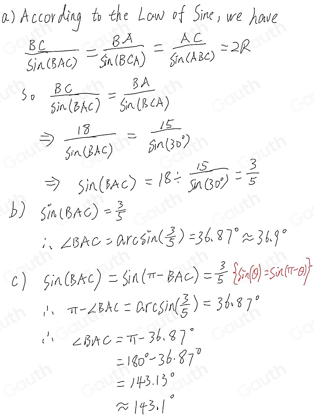 Solved: There are two ways to draw a triangle ABC so that angle BCA=30 ...